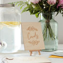 Floral Wedding Card Table Sign By Clouds And Currents ...