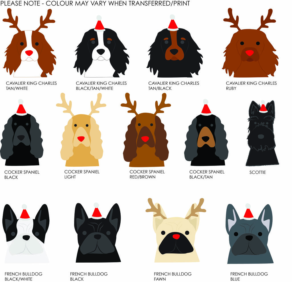 personalised christmas dog wrapping paper by heather alstead design ...