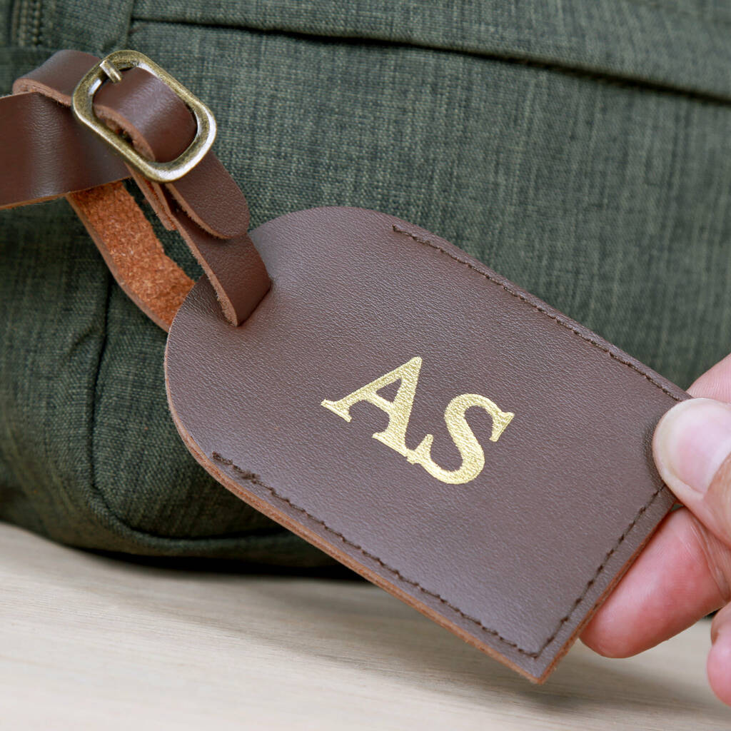 Personalised Luggage Tag And Canvas Wash Bag Set By Duncan Stewart ...
