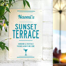 Personalised Sun Terrace Metal Sign By Delightful Living ...