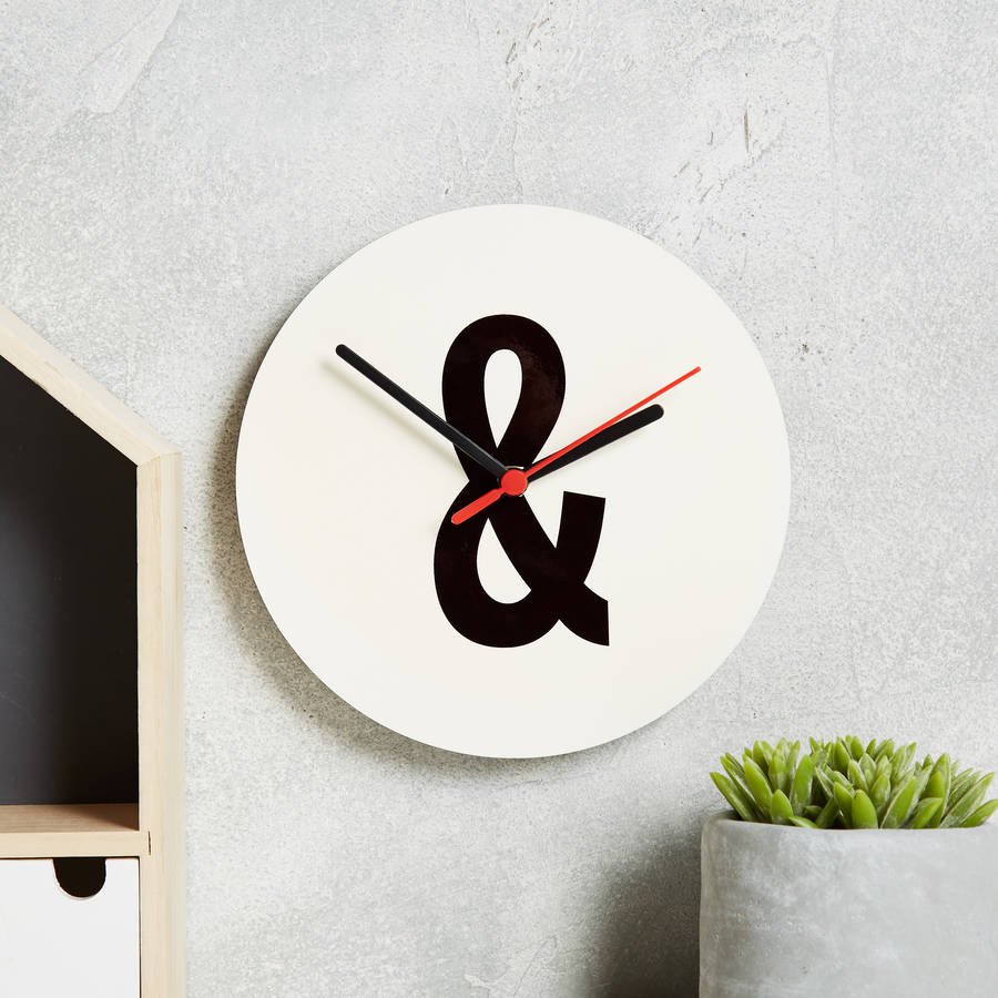 alphabet letter clock by coconutgrass | notonthehighstreet.com