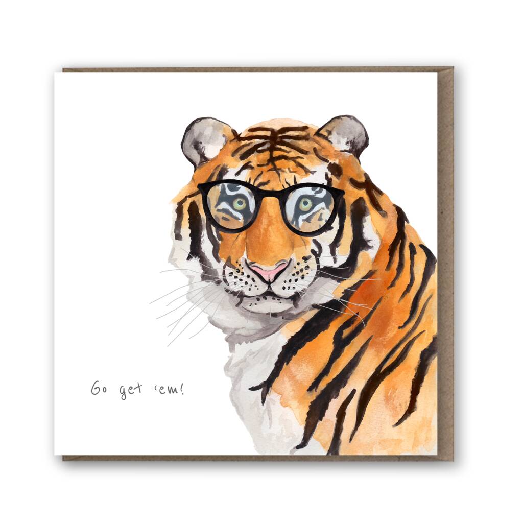 Go Get 'Em Tiger Card By lil wabbit | notonthehighstreet.com