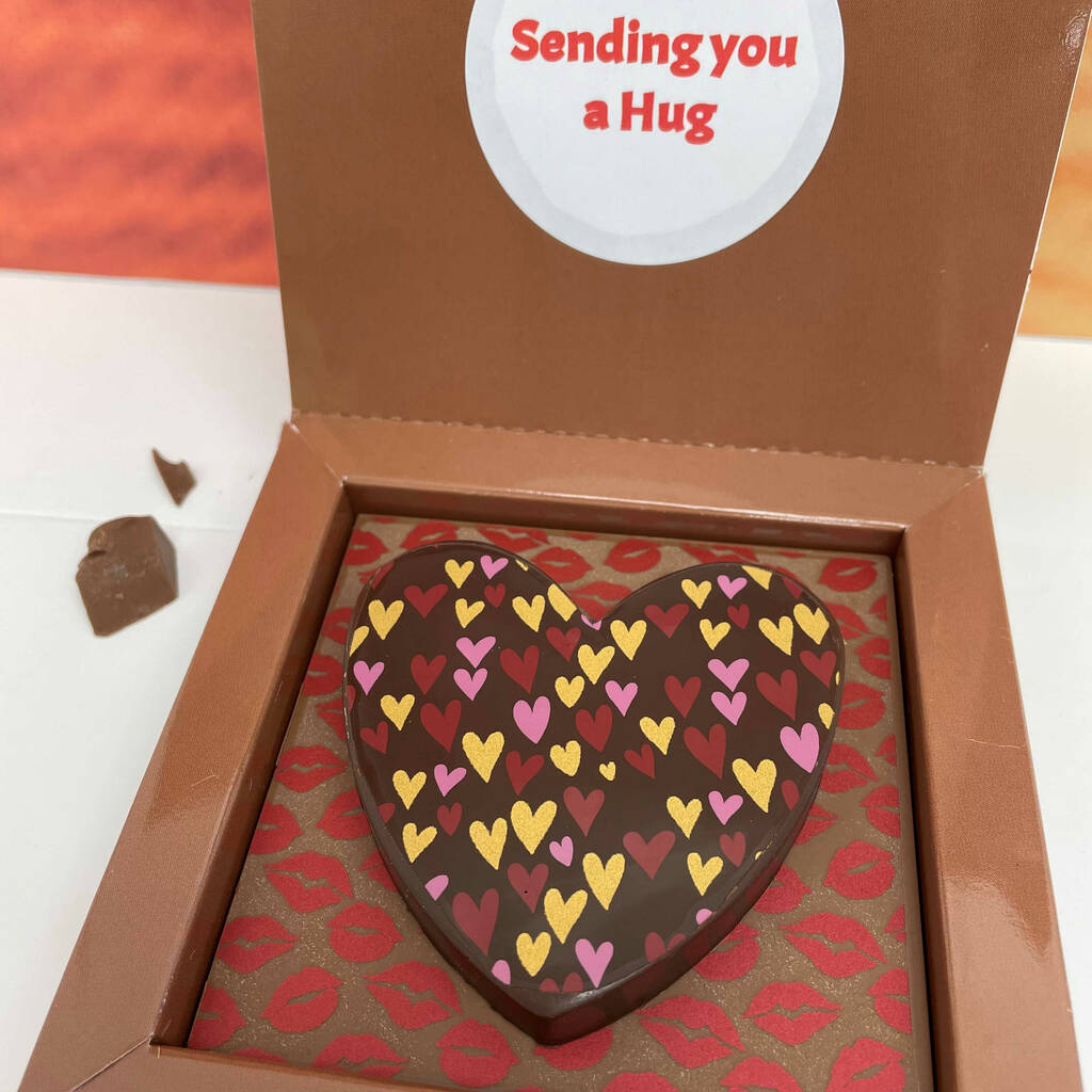 Personalised Message Milk And Dark Chocolate Heart By Cocoapod ...