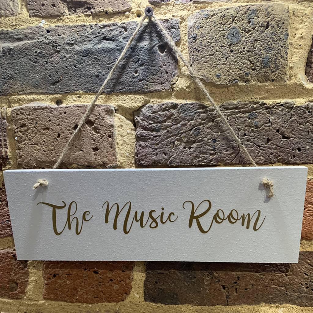 the music room sign by liberty bee | notonthehighstreet.com