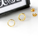 Handcrafted Infinity Circle Stud Silver Earrings By Grace & Valour ...