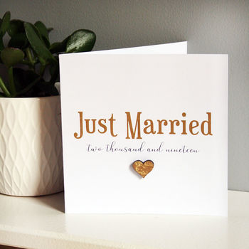Just Married Card By Juliet Reeves Designs | notonthehighstreet.com