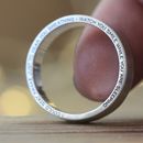 Edge Engraved Silver Ring By Morgan & French | notonthehighstreet.com