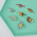 Dinosaur Enamel Pins By James Barker | notonthehighstreet.com