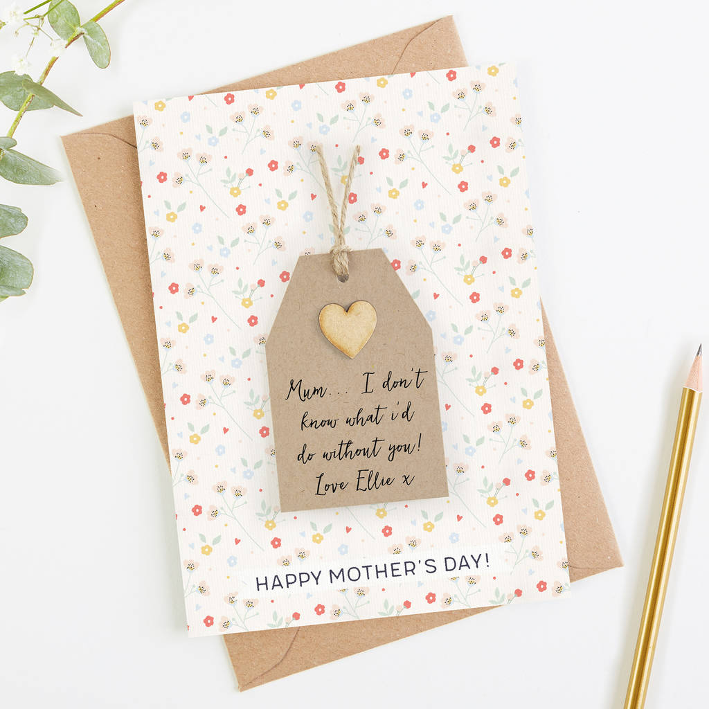 Personalised Mother's Day Card Floral By LOOM Weddings ...