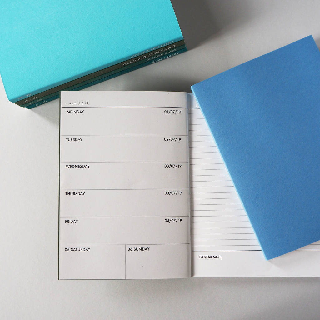 Personalised Academic Diary By Make Note Notonthehighstreet Personalised Academic Diary By Make Note Notonthehighstreet