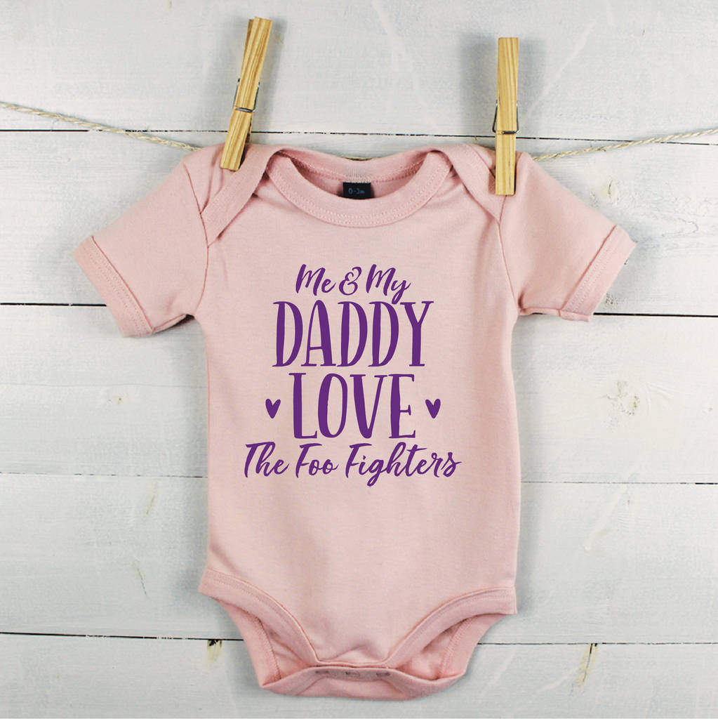 Me And My Daddy Love … Personalised Babygrow By Lovetree Design ...