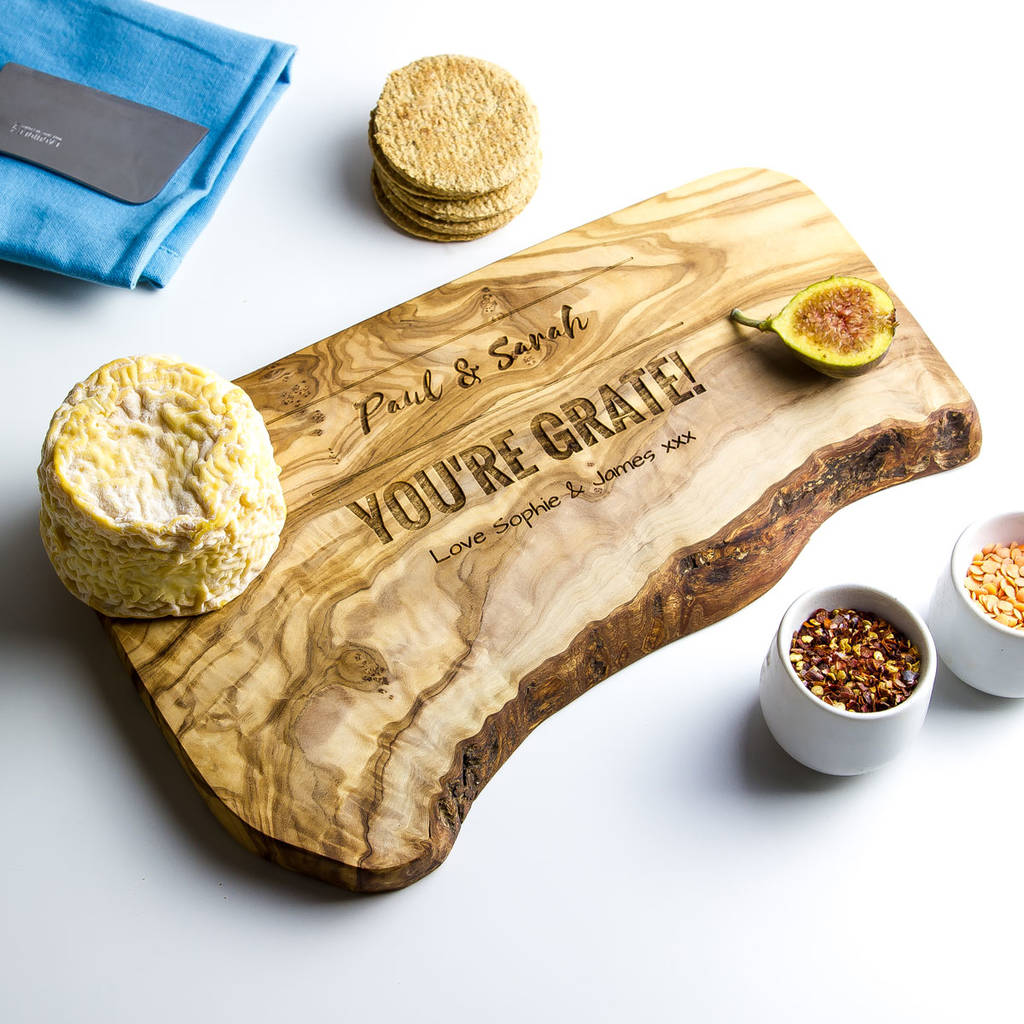 personalised raw edge cheese board by the rustic dish ...