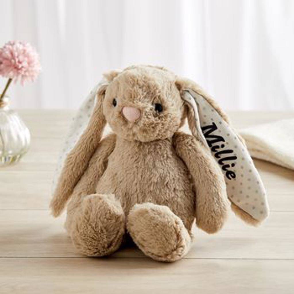 personalised bunny soft toy by my 1st years | notonthehighstreet.com