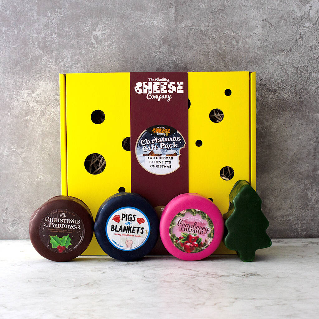 You Cheddar Believe It! Christmas Cheese Gift Box By The Chuckling ...