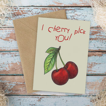 Cherry Pick Cute Valentines Card By Cherry Pie Lane ...