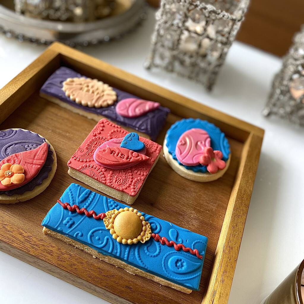 Happy Rakhi Personalised Cookies By La Di Da Sweet Treats ...