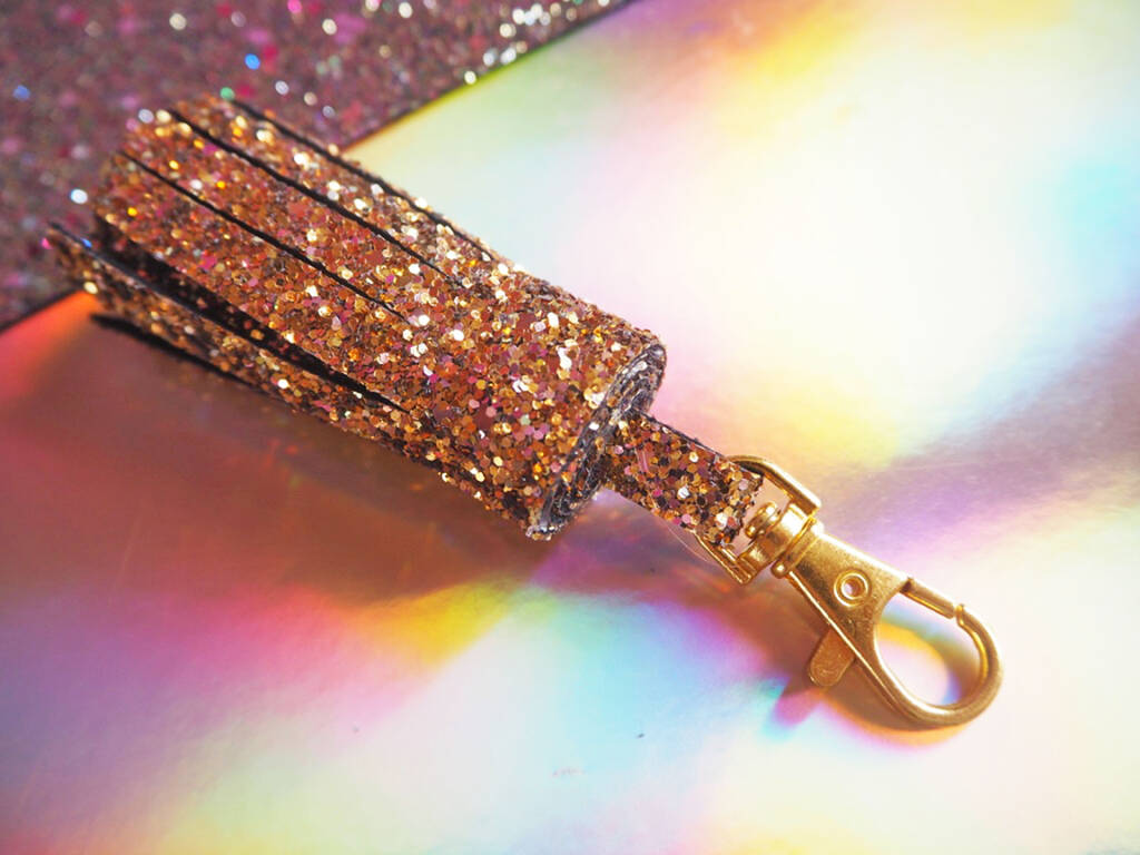 Glitter Tassel Keyring By Suki Sabur Designs | notonthehighstreet.com