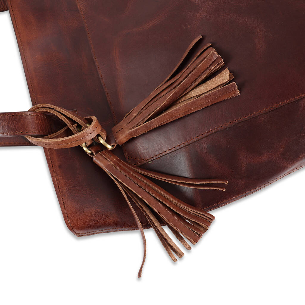 Leather Shopper Tote Bag, Distressed Brown By The Leather Store ...