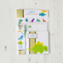 Personalised Dinosaur Stationery Bundle By Little Tweet Stationery ...