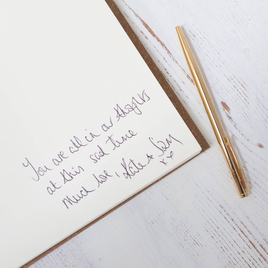 Large Leather Condolence Book By BeGolden | notonthehighstreet.com