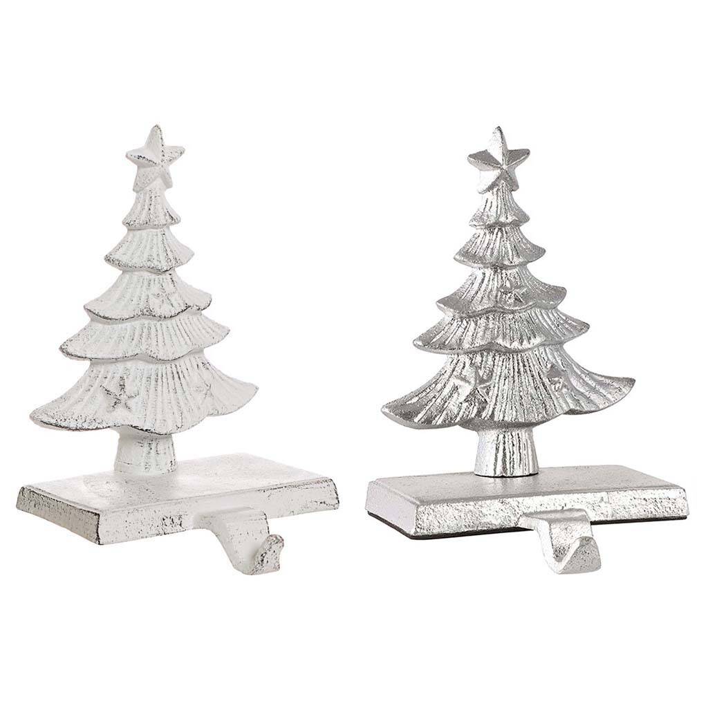 Cast Iron Christmas Tree Stocking Hanger By Dibor | notonthehighstreet.com