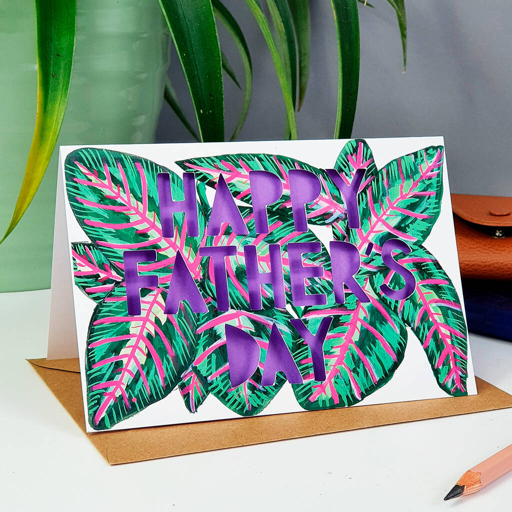 Happy Father's Day Paper Cut Card By Miss Bespoke Papercuts ...