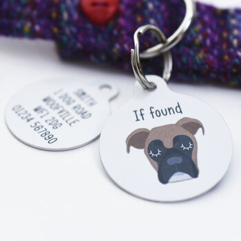 Boxer Personalised Dog Name ID Tag By Hoobynoo | notonthehighstreet.com