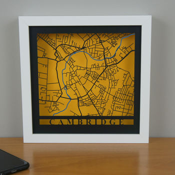 Personalised Map Location Box Frame By Local Outlines ...