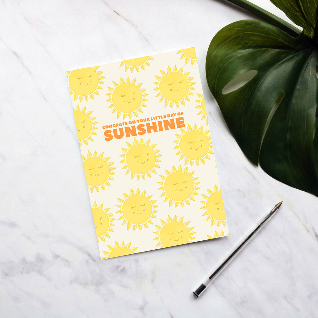 Baby Sunshine Card By Pearl Ivy | notonthehighstreet.com
