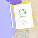 personalised g.c.s.e genius card 2019 by pink and turquoise ...