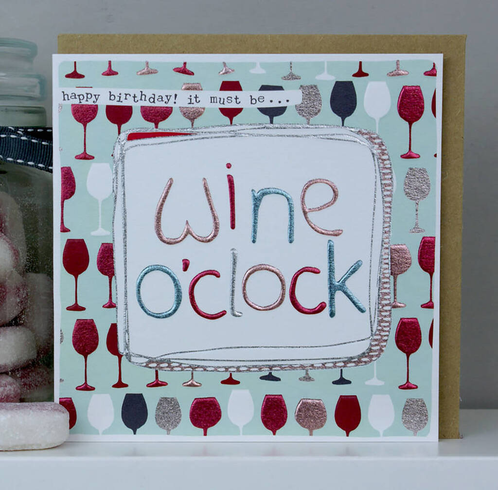 Pack Of Five Alcohol Or Party Themed Birthday Cards By Molly Mae ...