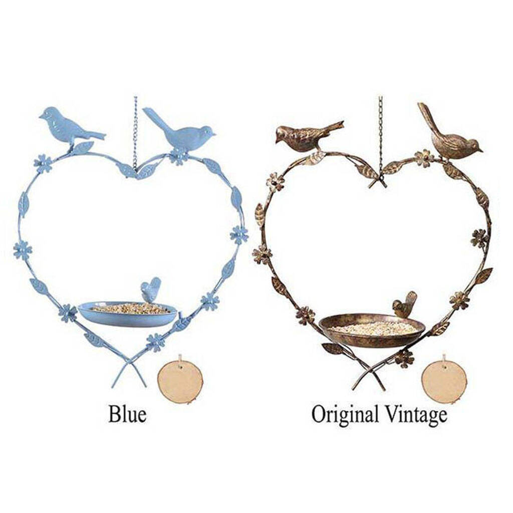 Personalised Hanging Garden Heart Bird Dish By Dibor ...