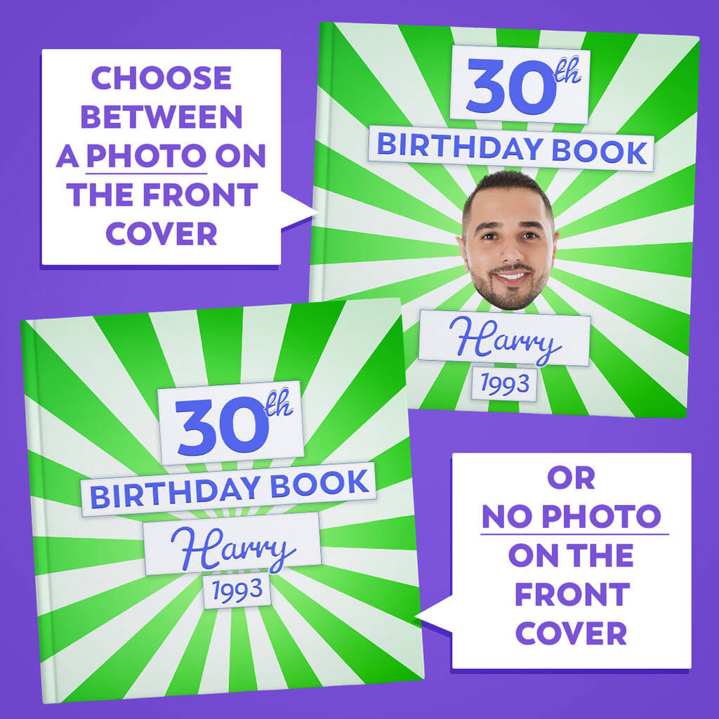 Personalised 30th Birthday Gift Book 'My Birthday Book' By Be In The Book