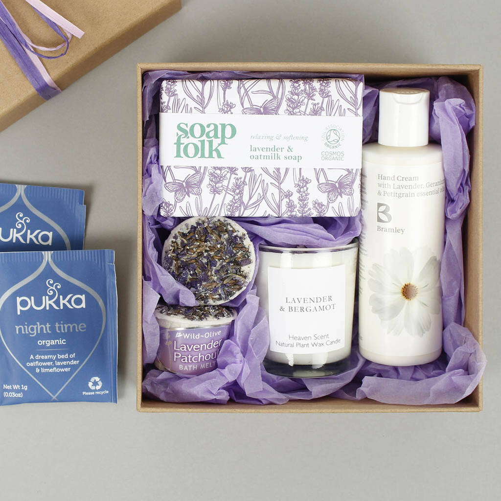 Ultimate Lavender Natural Gift Set By Green Tulip | notonthehighstreet.com
