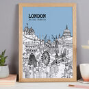 Personalised London Print By Tessa Galloway Illustration ...