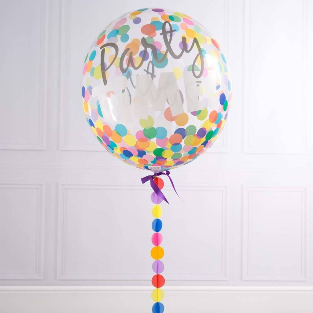 party time bubble balloon by bubblegum balloons | notonthehighstreet.com