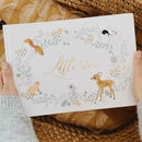 Baby Memory Book Animals By Blush And Gold | notonthehighstreet.com