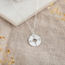 Sterling Silver Compass Necklace By Poppy K | notonthehighstreet.com