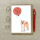 Personalised Shiba Inu Dog Birthday Card By Have A Gander ...