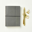 Personalised Vegan Leather Embossed Notebook By Martha Brook ...