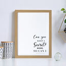 Can You Keep A Secret? Art By Cherry Pete | notonthehighstreet.com