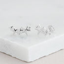 Multi Star Stud Earrings In Silver, Gold Or Rose By Muru ...