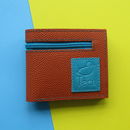 Vintage Basketball Leather Wallet With Zip By Teal | notonthehighstreet.com
