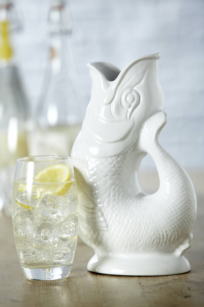 Lilac Gluggle Fish Jug By Heliotique