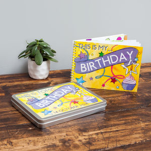 My Birthday Memory Book And Keepsake Tin For Kids By Two Little Boys ...