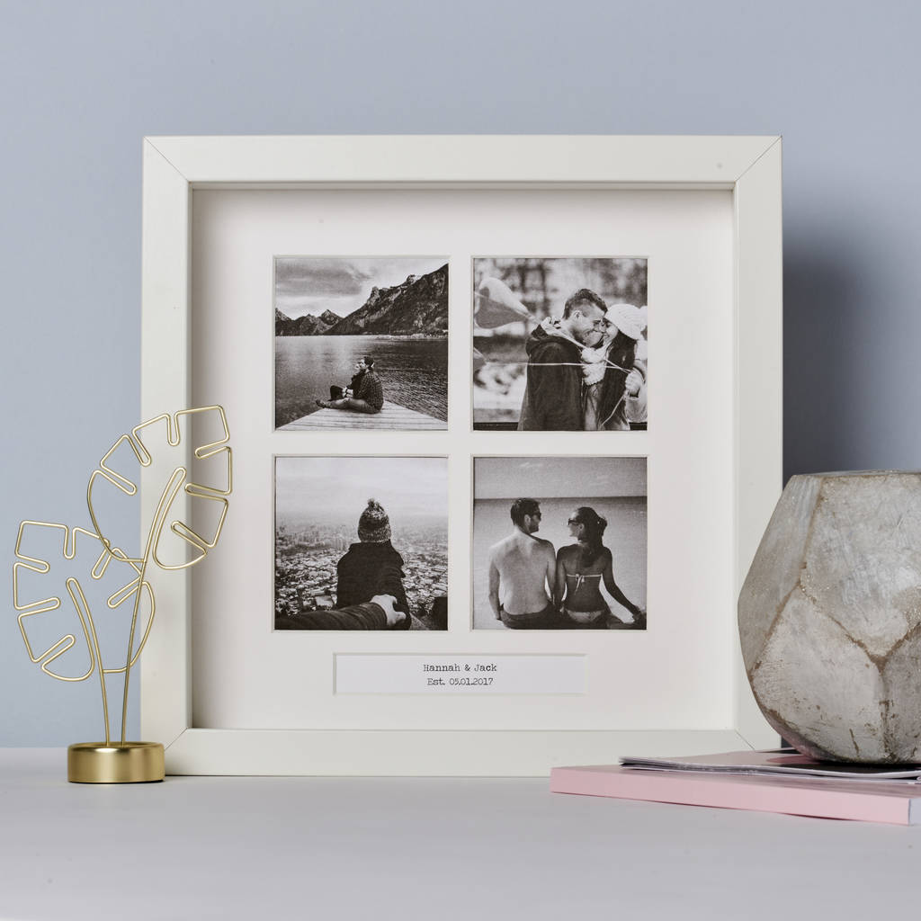 Personalised Four Windows Photo Frame By Posh Totty Designs Creates ...