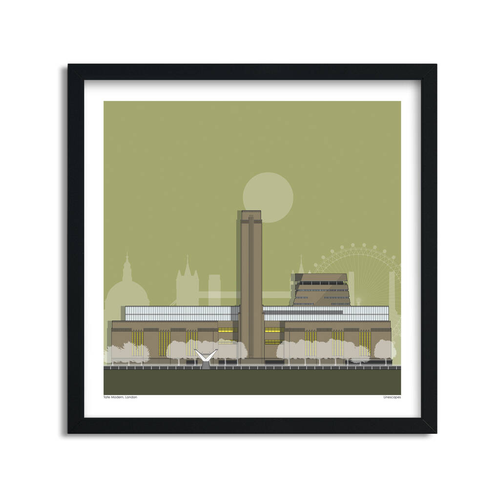 Tate Modern Sun Print By Linescapes | notonthehighstreet.com