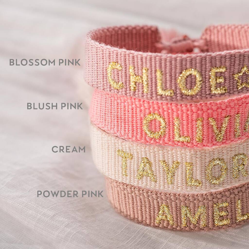 Swiftie Personalised Woven Friendship Bracelet By Bloom Boutique