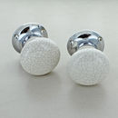 cream crackle glaze mortice door knobs set by g decor | notonthehighstreet.com