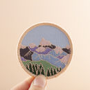 Mountains Embroidered Patch By Little Paisley Designs ...